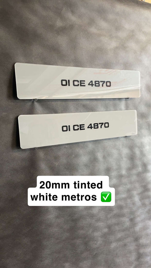 20mm Tinted White Metro Plates – TW Autostyling