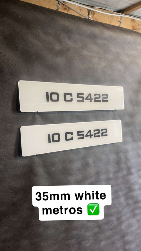 35mm White Metro Plates – TW Autostyling